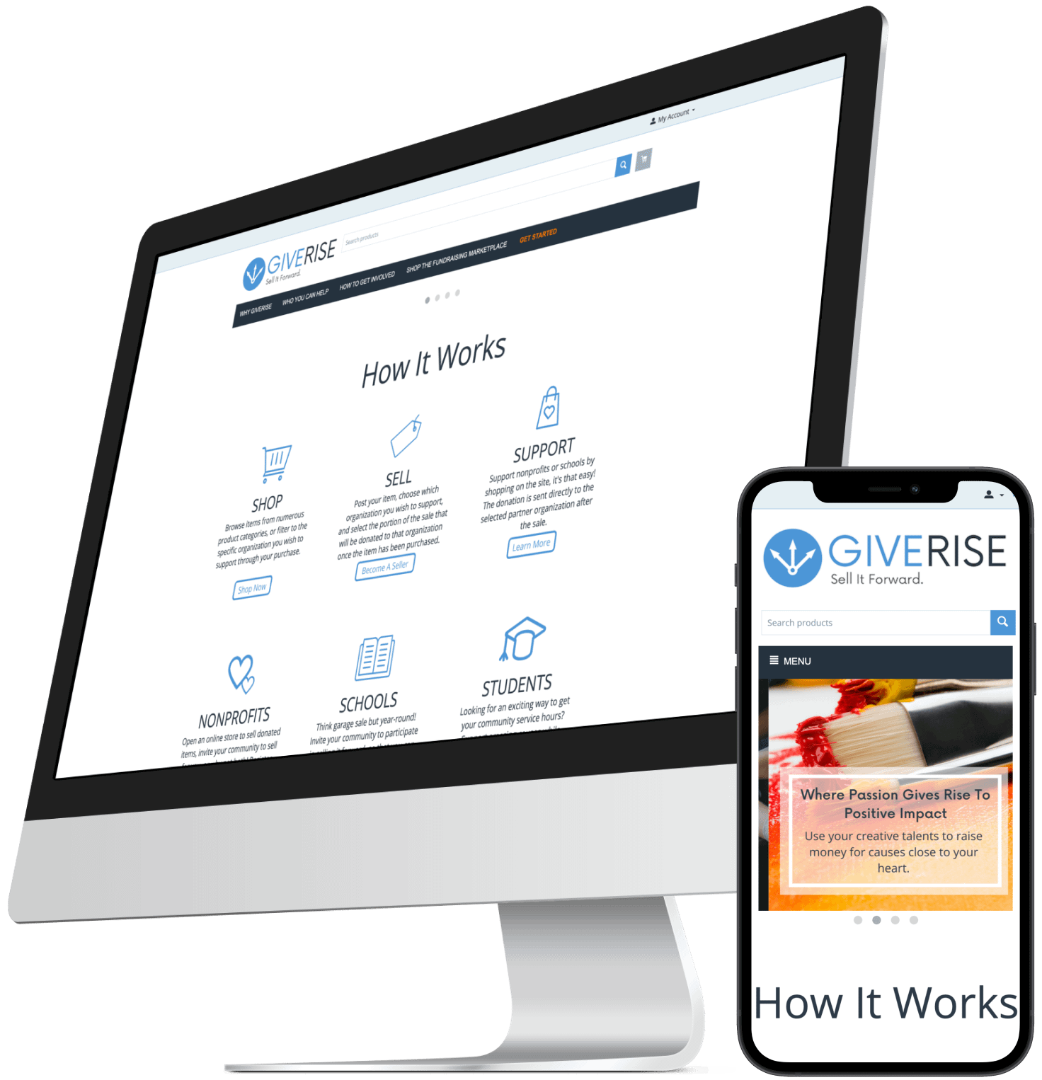 GiveRise | Case by Simtech Development