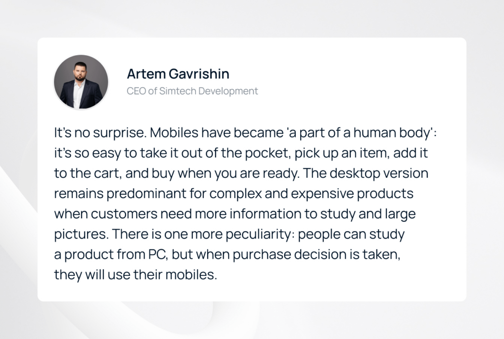 Mobile Optimization for Online Stores — Simtech Development